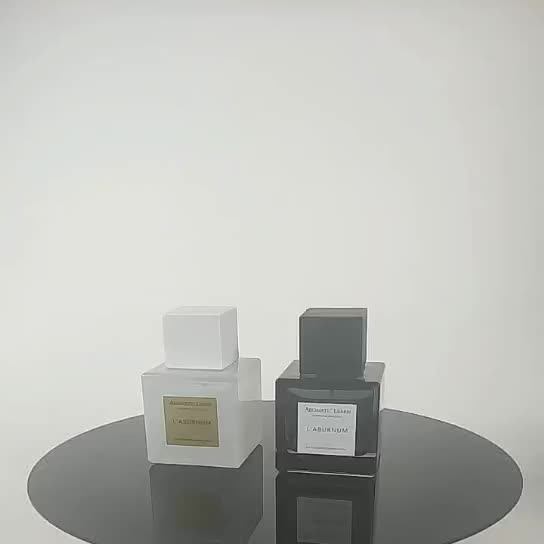 100ml White Luxury Square Perfume Bottle Wholesale With Printing - Buy ...