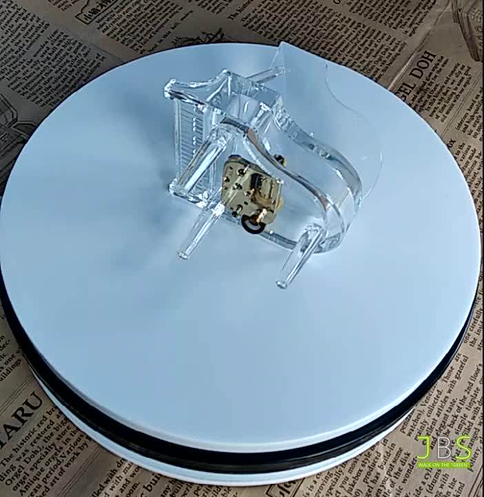 Clear Acrylic Piano Mechanical Music Box With Led Light - Buy ...
