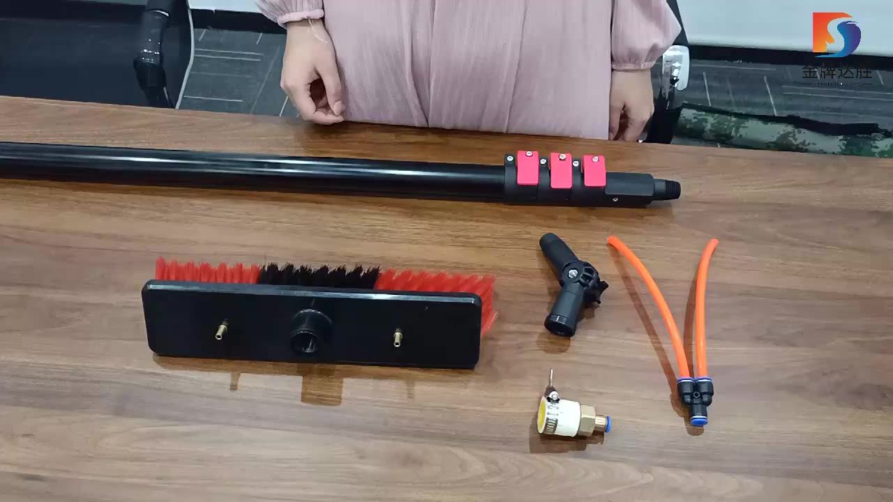 High Rise Window Glass Cleaning Equipment Brush With Telescopic Pole ...