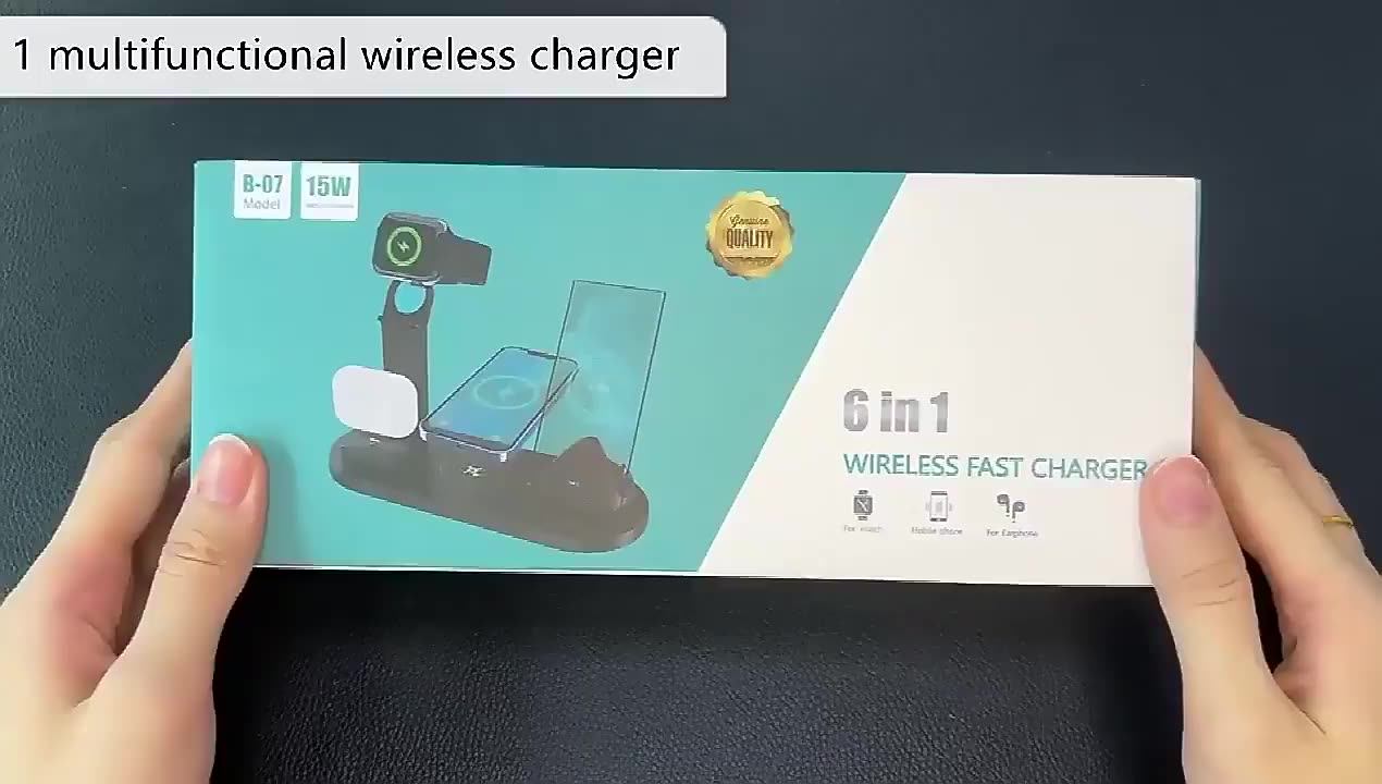 Foldable 4 In 1 Wireless Charger Fast Multifunction Charger Phone Stand ...