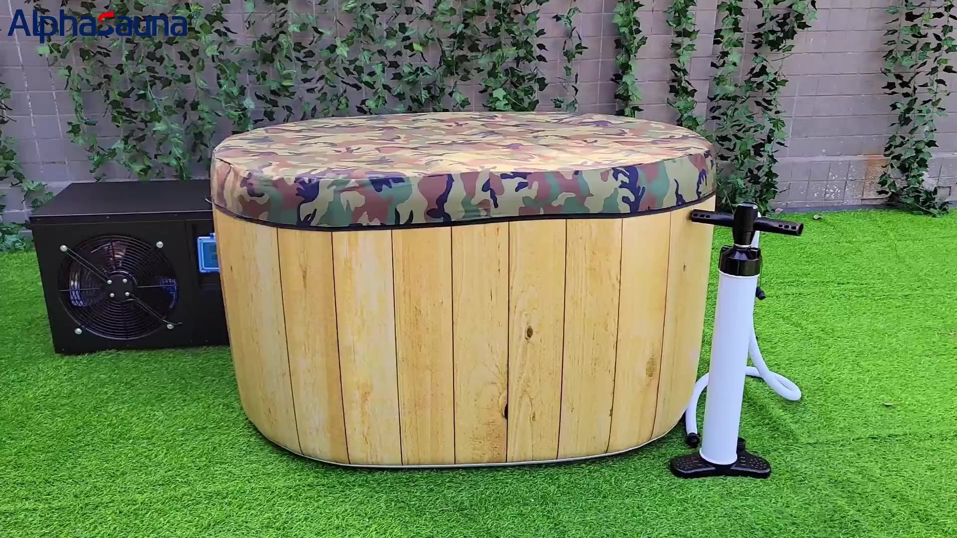 New Design Cold Plunge Inflatable Combo Ultra-portable Ice Barrel Cold ...