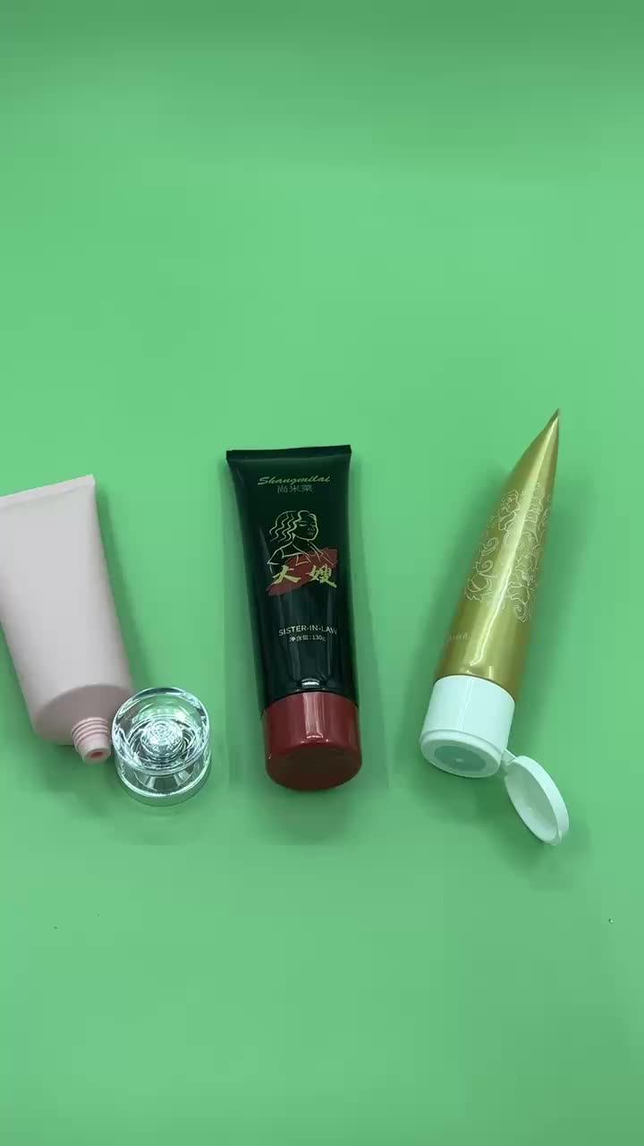 Customizable 130g Squeeze Empty Eye Hand Cream Plastic Tube Packaging ...