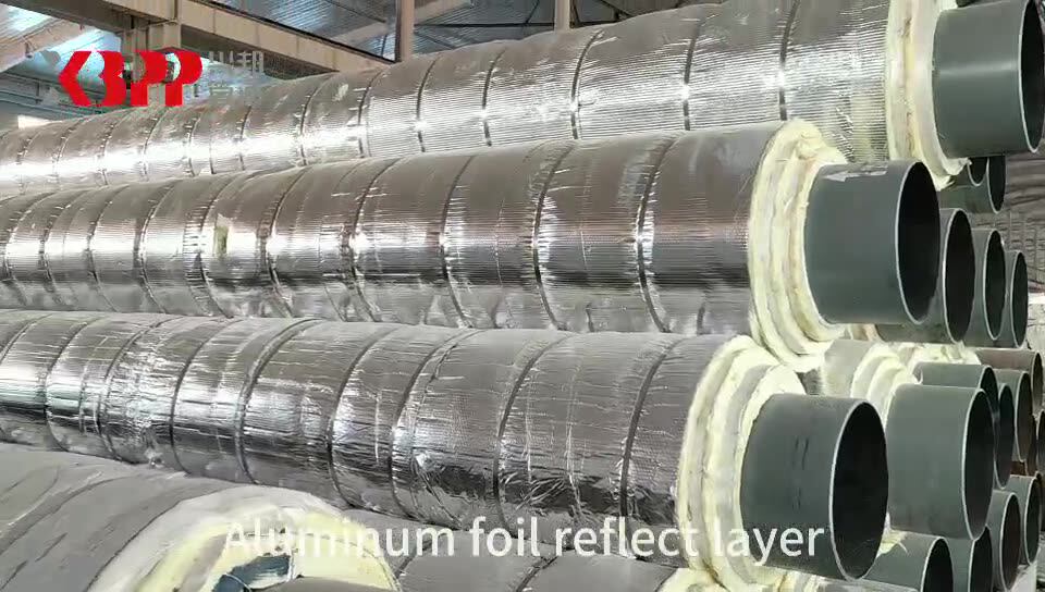 Fiberglass Insulation Steel Pipe Jacket By Steel Pipe For Heat Steam ...