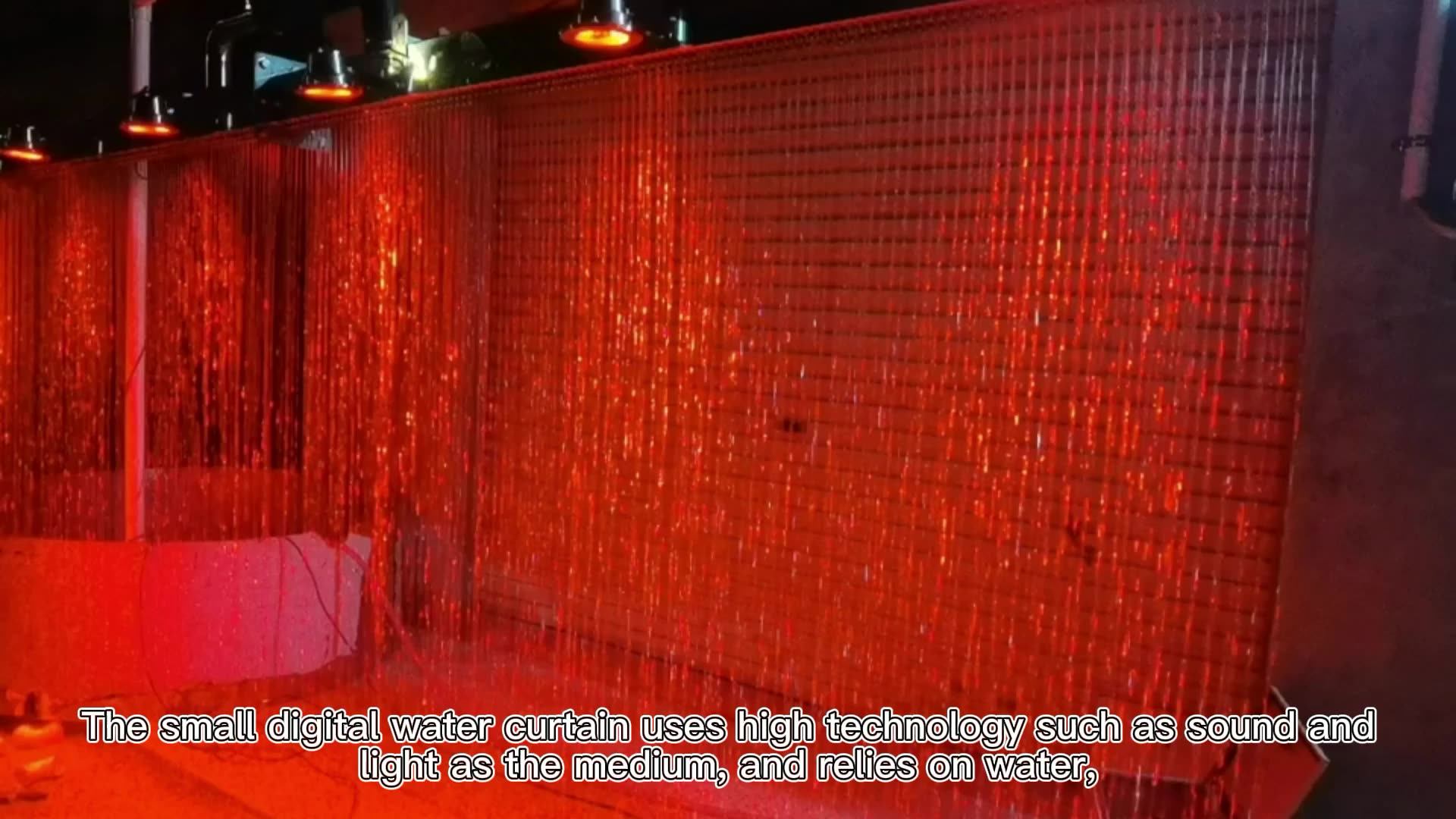 Customized 3d Water Curtain Waterfall Wall Indoor Outdoor Rain Fall ...