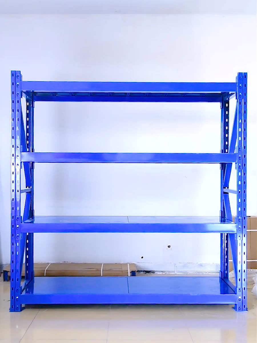 Heavy Duty 1200kg/layer 4 Tiers White Stacking Metal Shelf Boltless ...