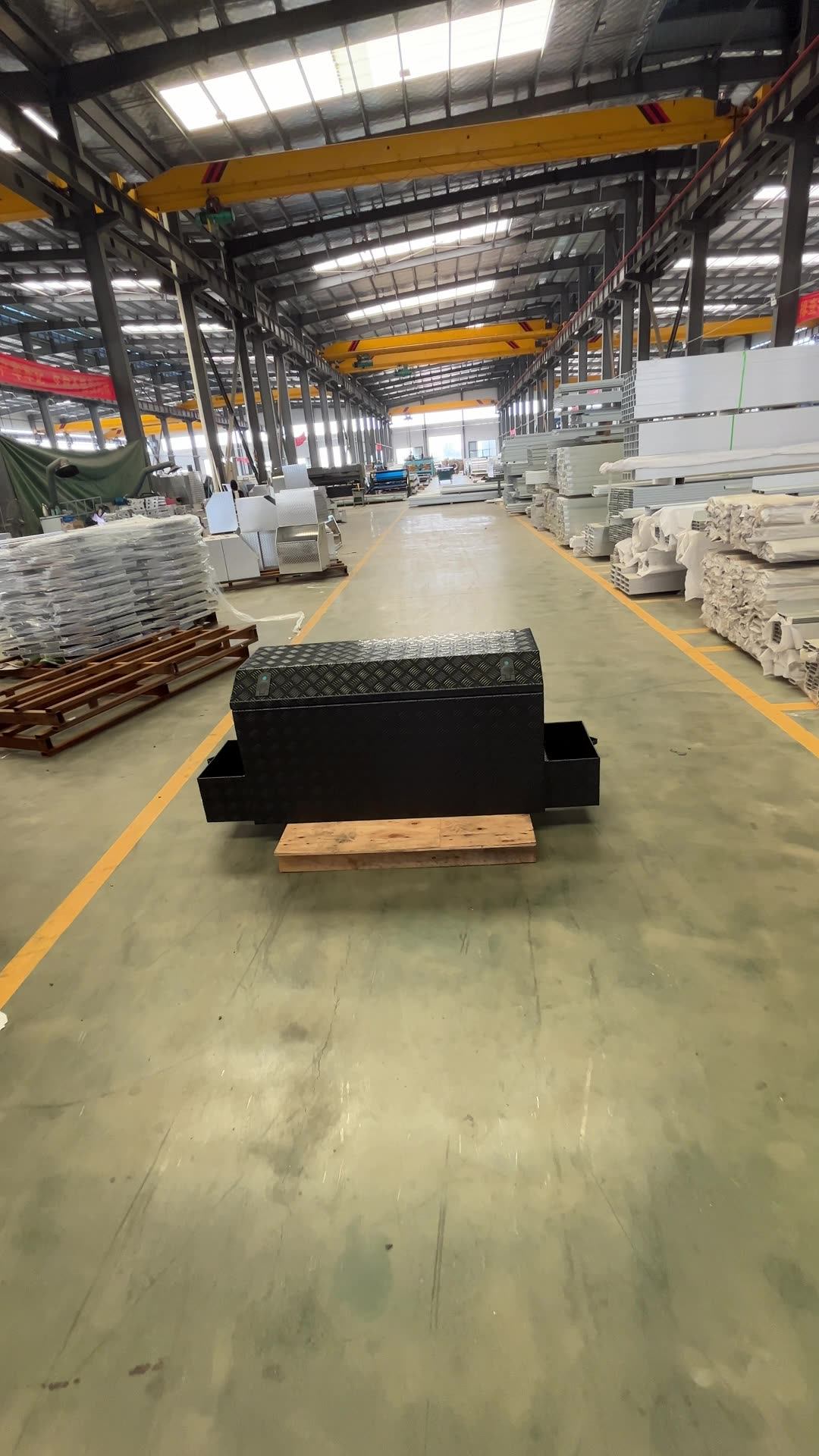 Heavy Duty Drawers Tool Box Aluminum Checker Plate Sliding Side Drawer ...