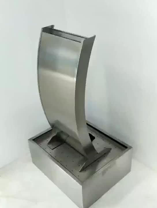 Stainless Steel Waterfalls Outdoor Water Feature Indoor Home Decorative ...