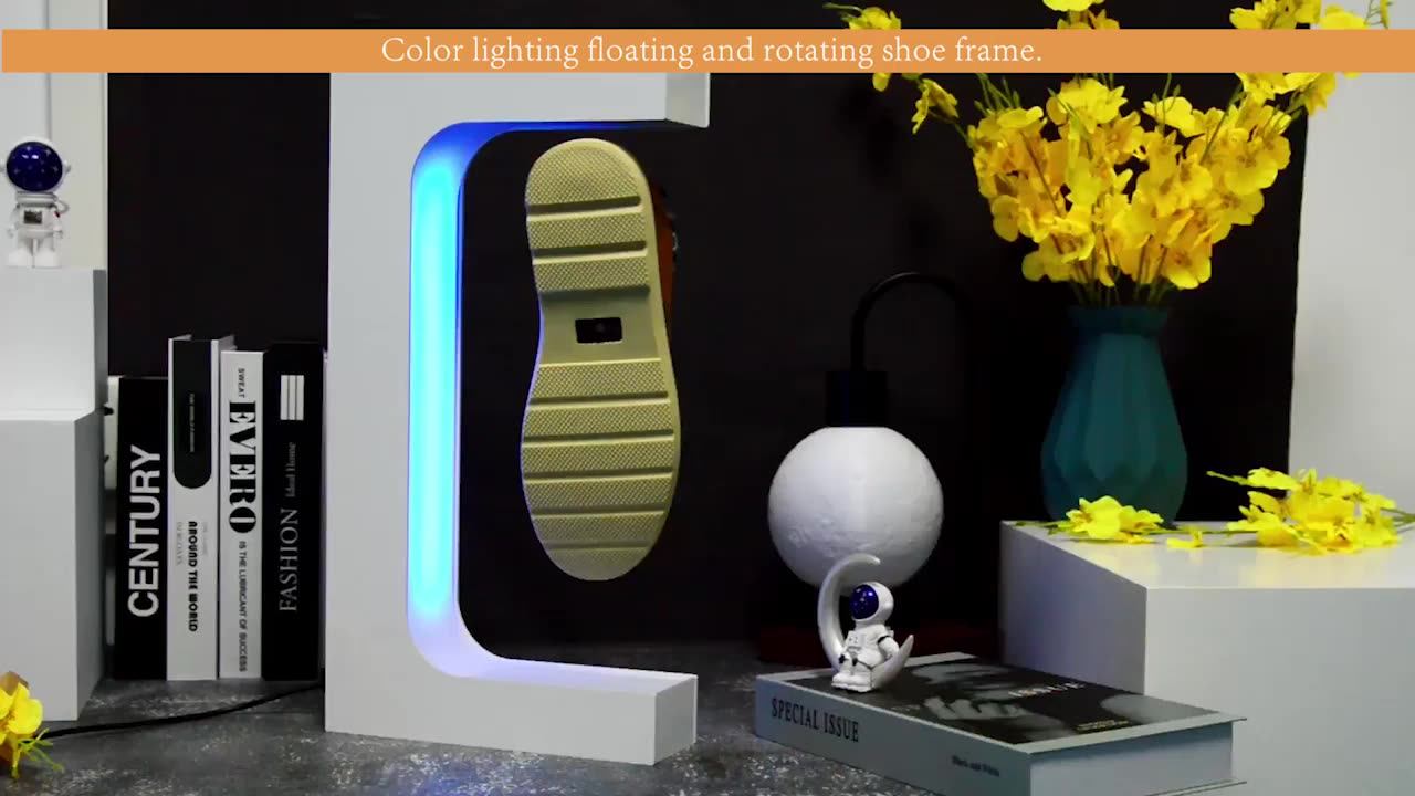 Men Gadgets Innovative Rotating Levitating Shoe Magnet Display 360 ...