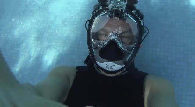 2018 New Arrivals Deep Sea Diving Equipment Full Face Diving Mask With ...