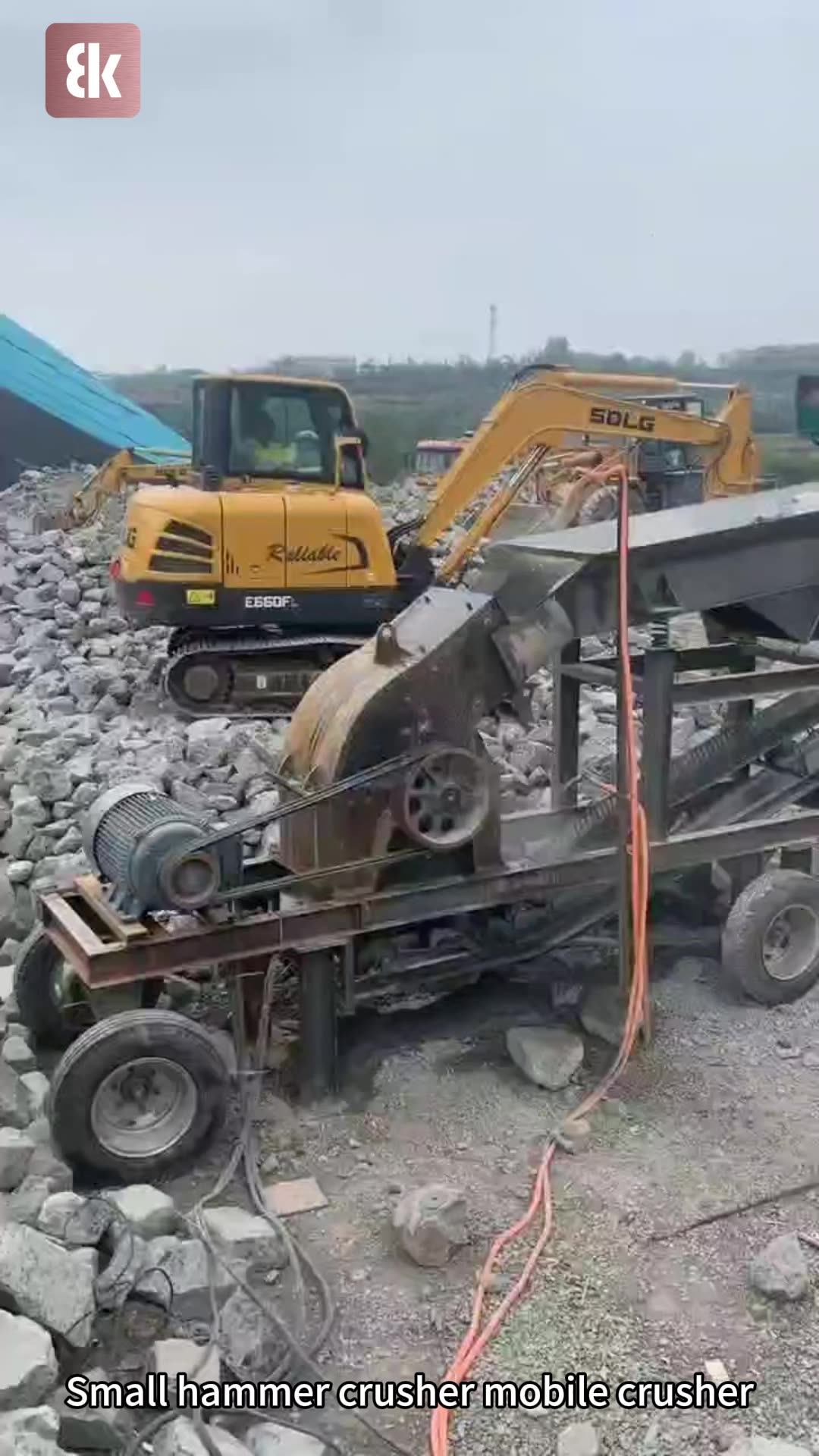 Mini Small Mobile Jaw Hammer Portable Quarry Diesel Rock Gold Plant ...