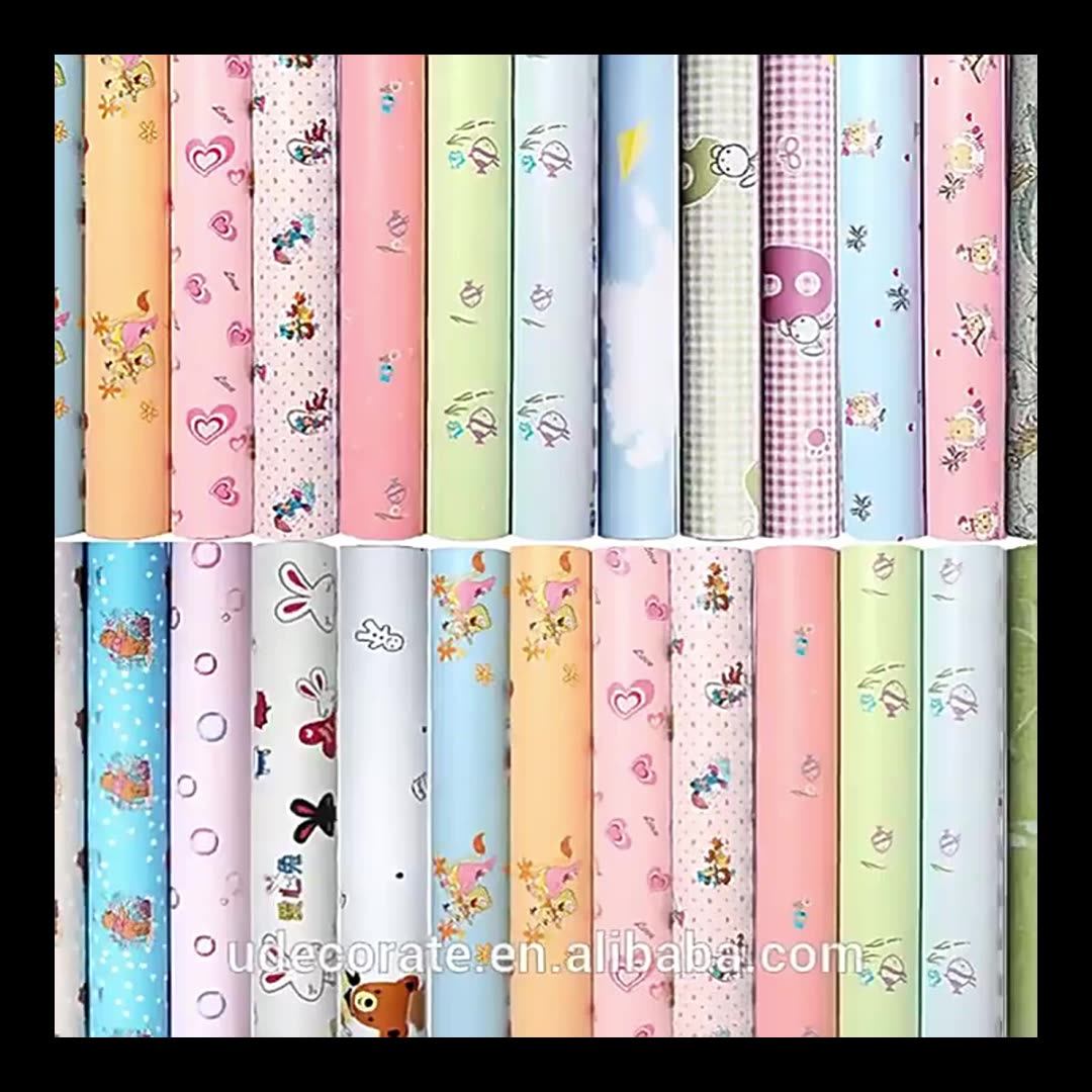 Udk Pvc 45cm Self Adhesive Green Leaf Paper Sticker Tabletop Home ...