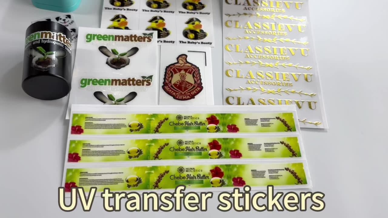 Custom 3d Logo Printing Metallic Transfer Stickers Brand Logo Uv ...