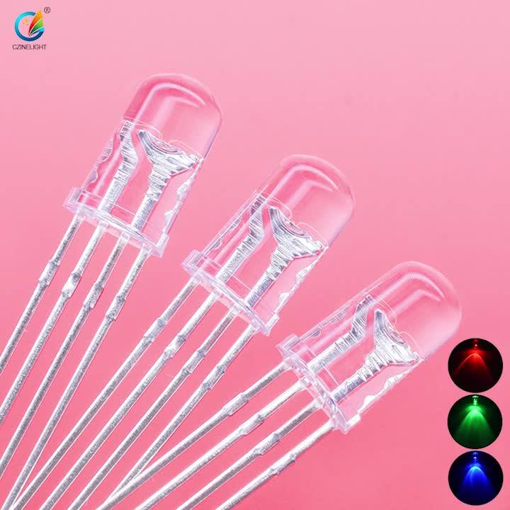 Czinelight Ultra Brightness Round Clear Lens White Green Blue Red ...