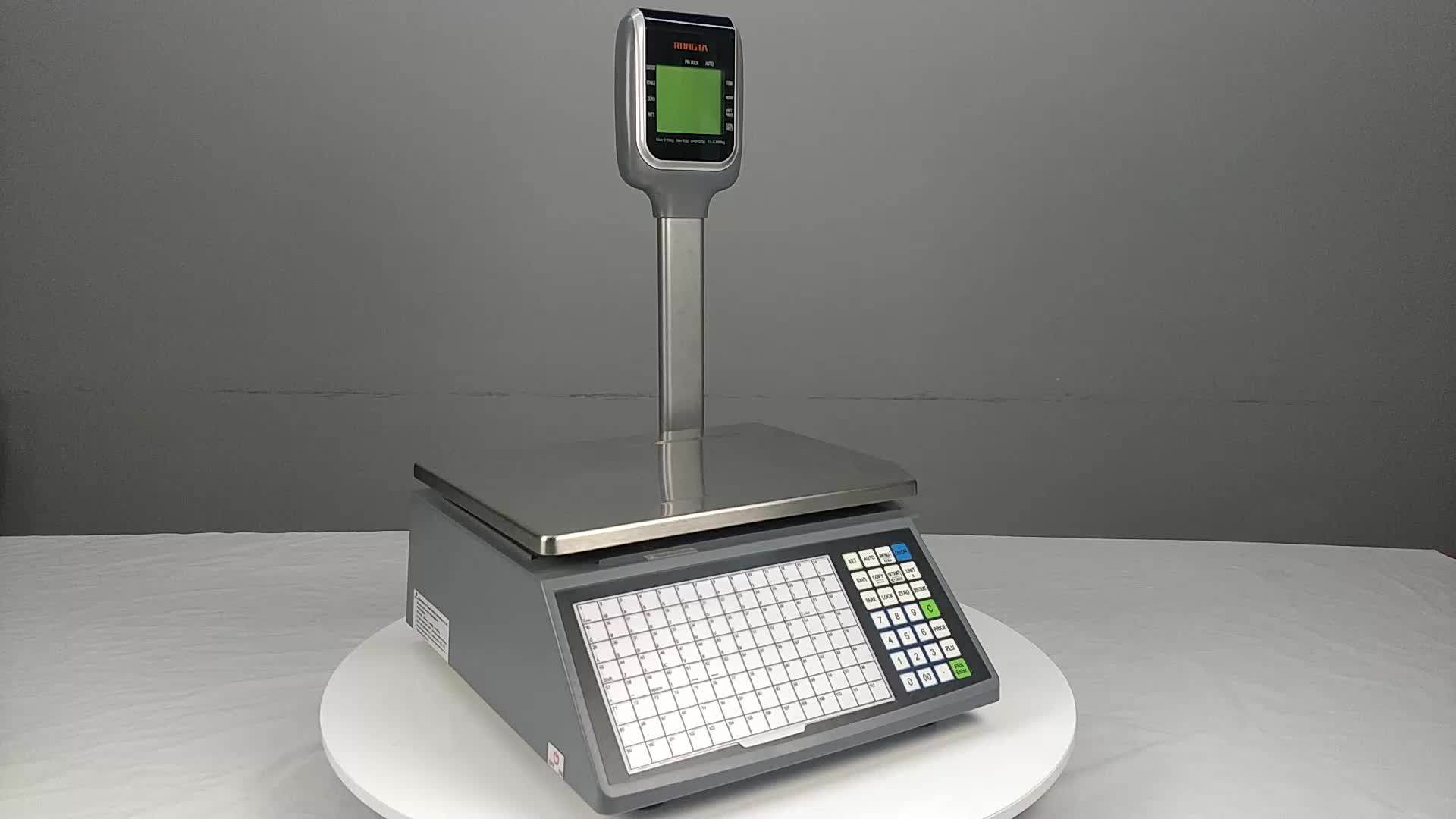 Meat Scale Weighing Scale With Barcode Printer - Buy Weighing Scale ...