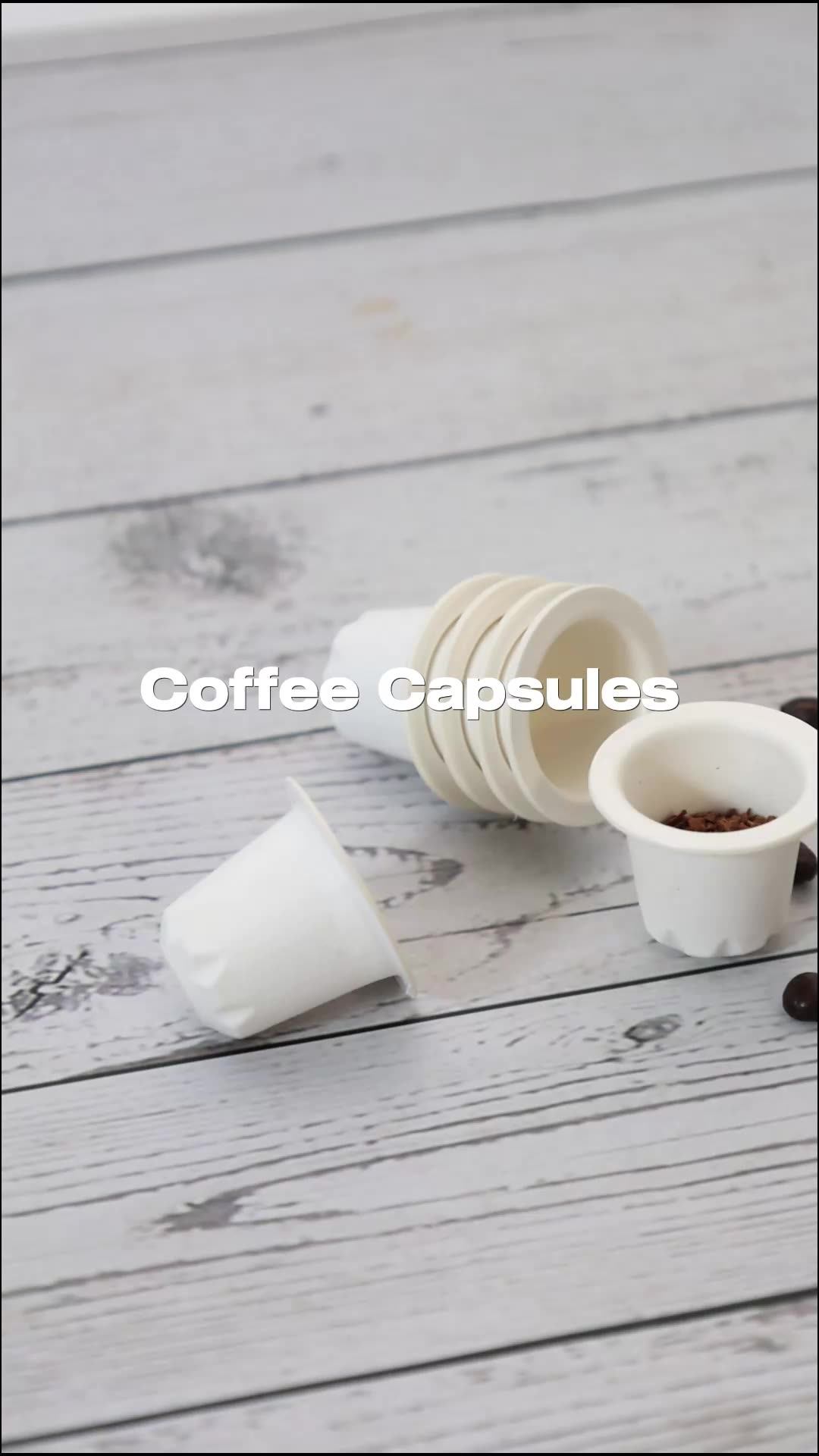 Disposable Espresso Coffee Capsule Sugarcane Paper Biodegradable ...
