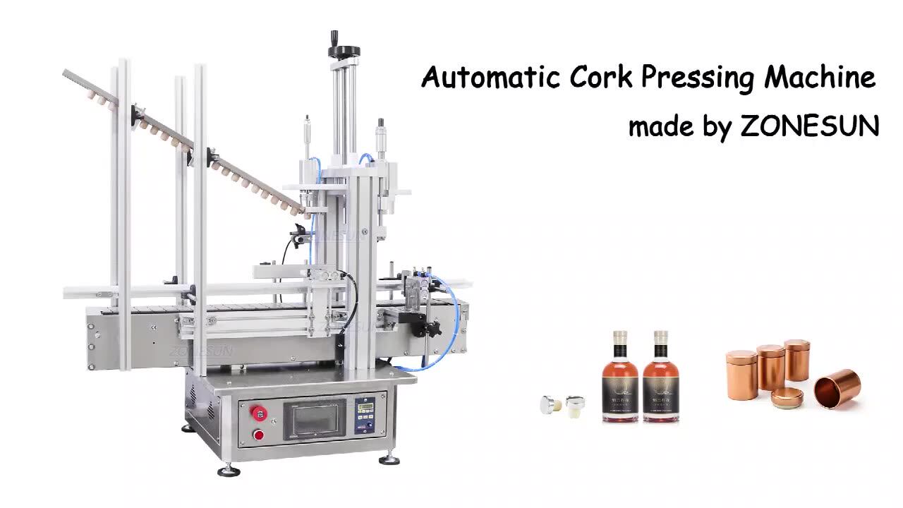 Zonesun Desktop Automatic Wine Corking Machine Whisky Gin Bottle ...