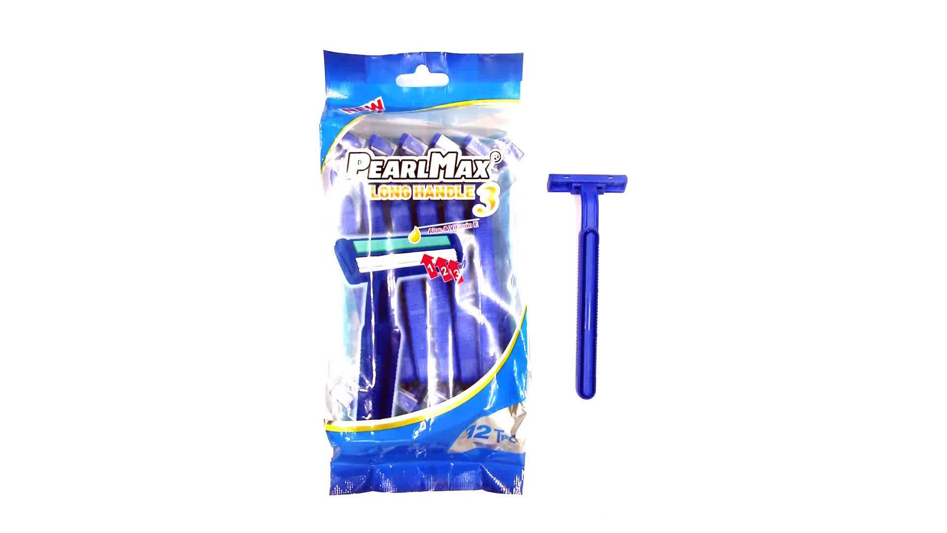 Pearlmax Double Edge Safety Handle Disposable Razor Men Disposable ...