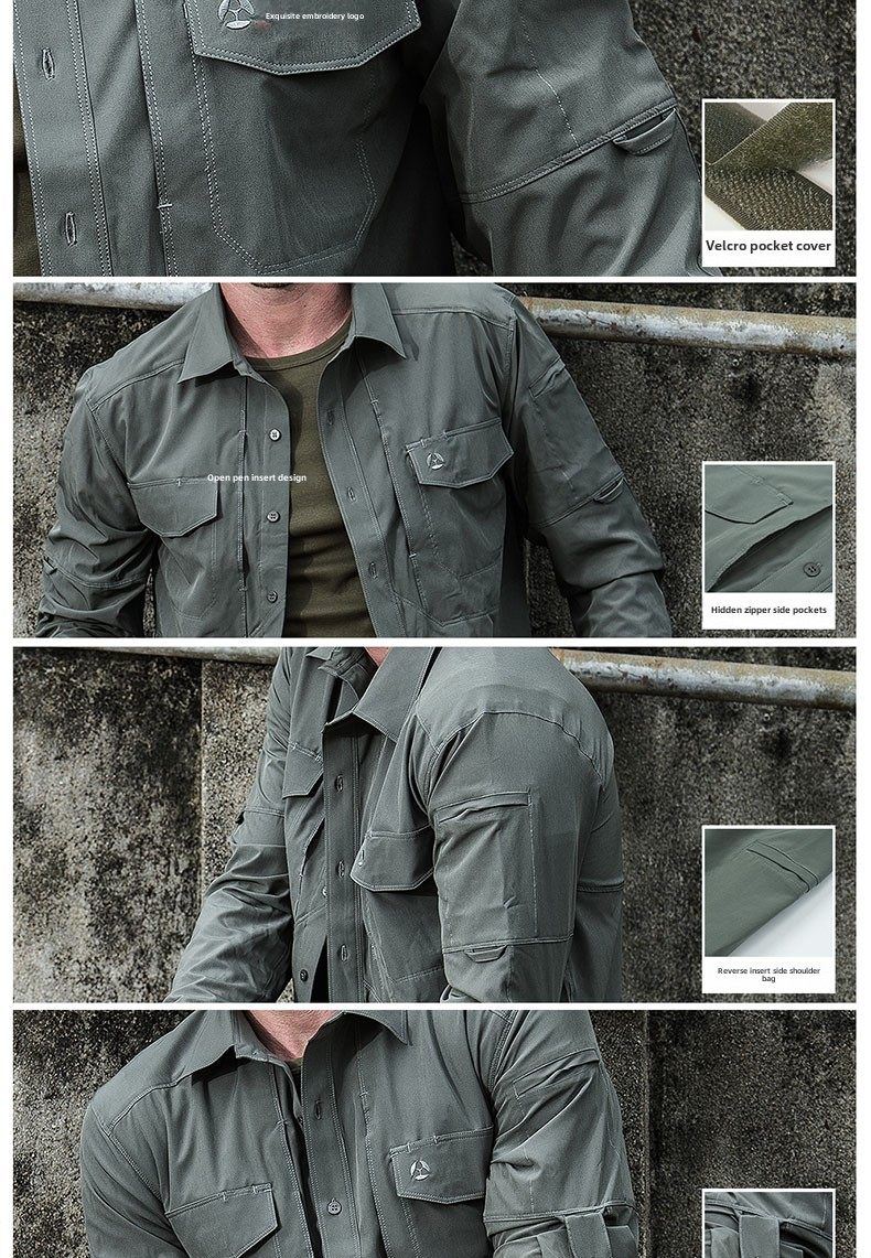 Huanlong Outdoor Agent Clothing Summer Tactical Quick-Drying Shirt Long ...