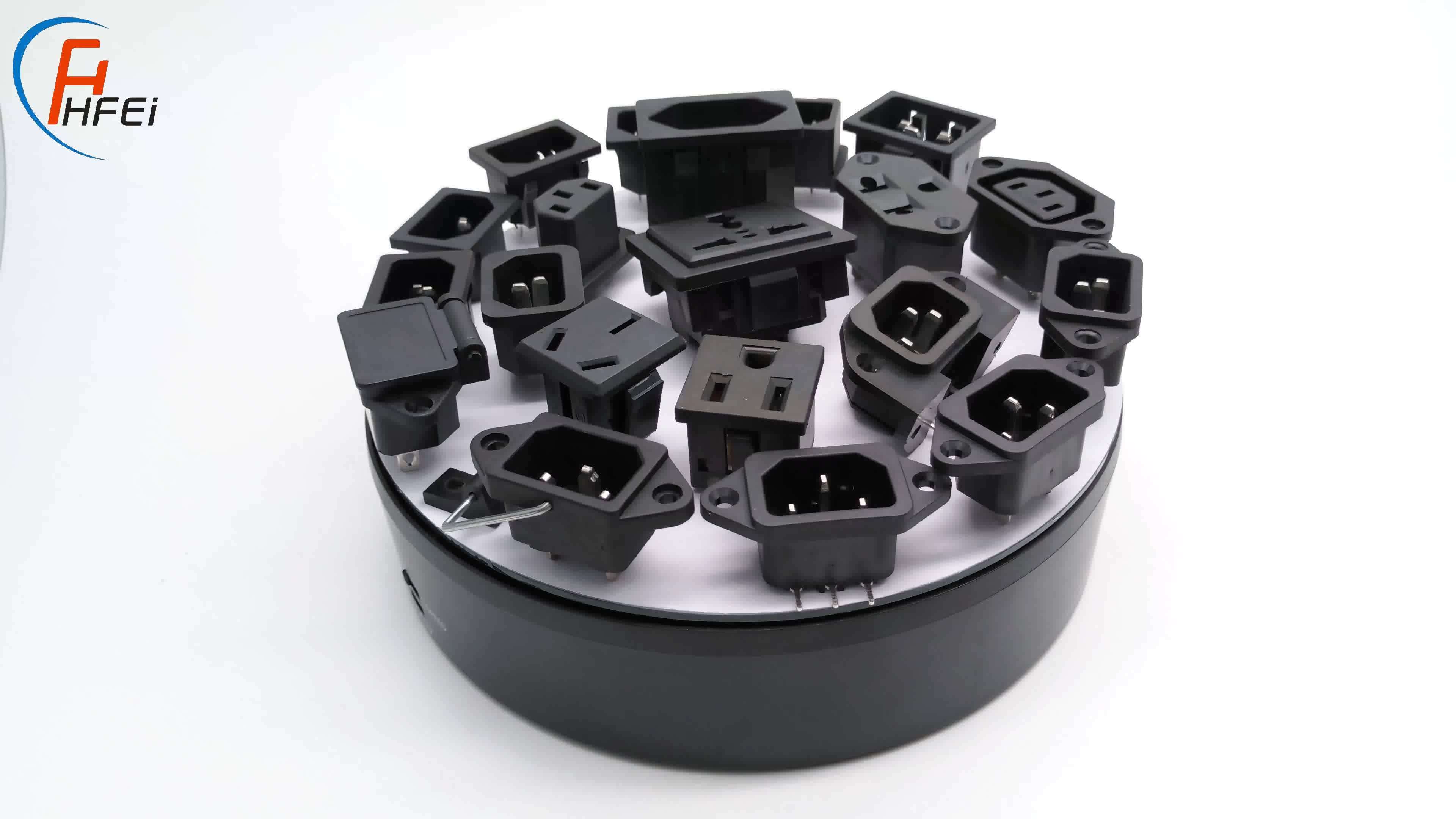 Iec C14 Socket Electrical Plugs Sockets Ac Dc Jack 3 Pin Male Battery ...