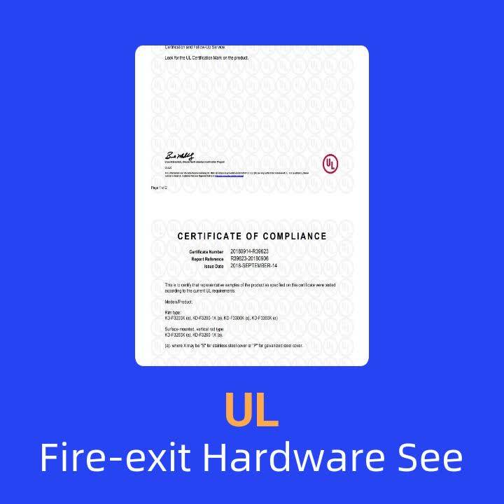 Akada Ul Fire Rated Rim Type Panic Exit Device For Single And Double ...