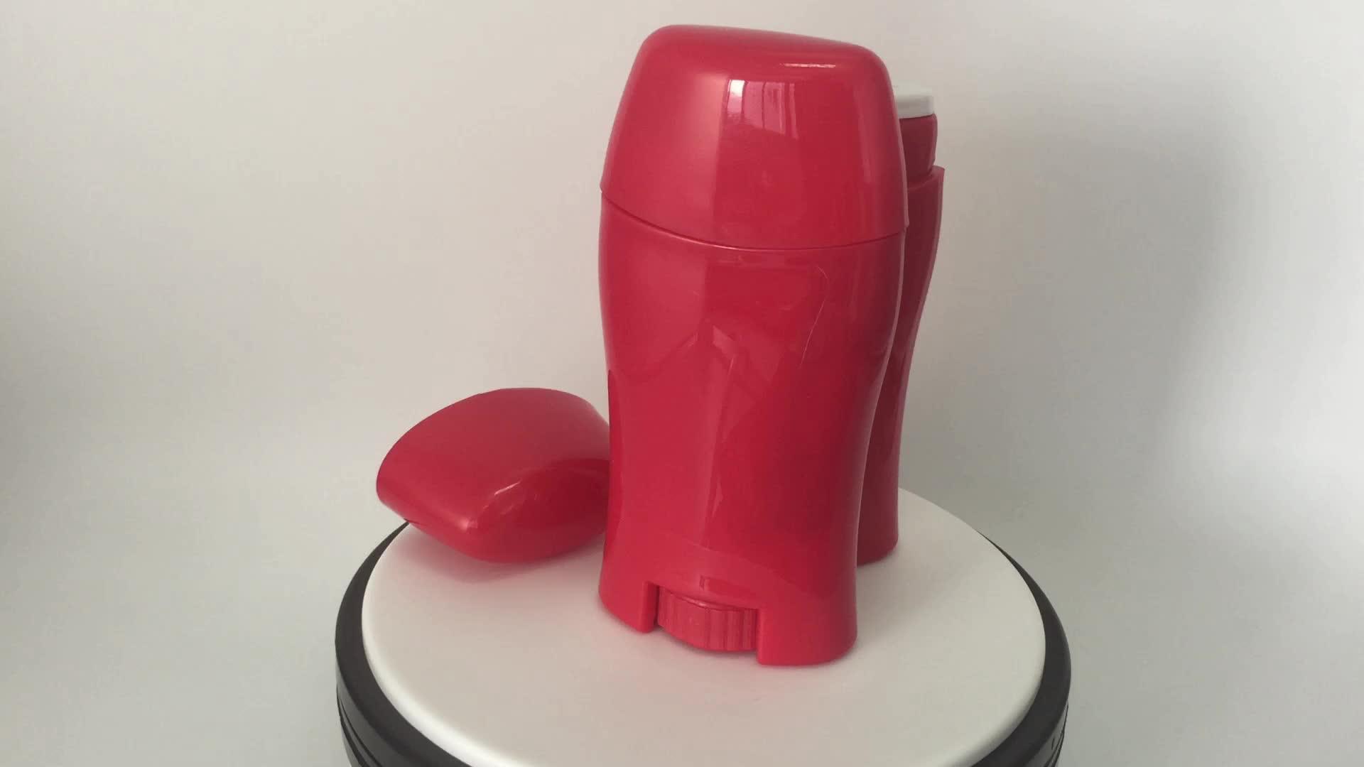 Bpa Free 45g Plastic Red Flat Twist Up Deodorant Stick Container,Stick ...