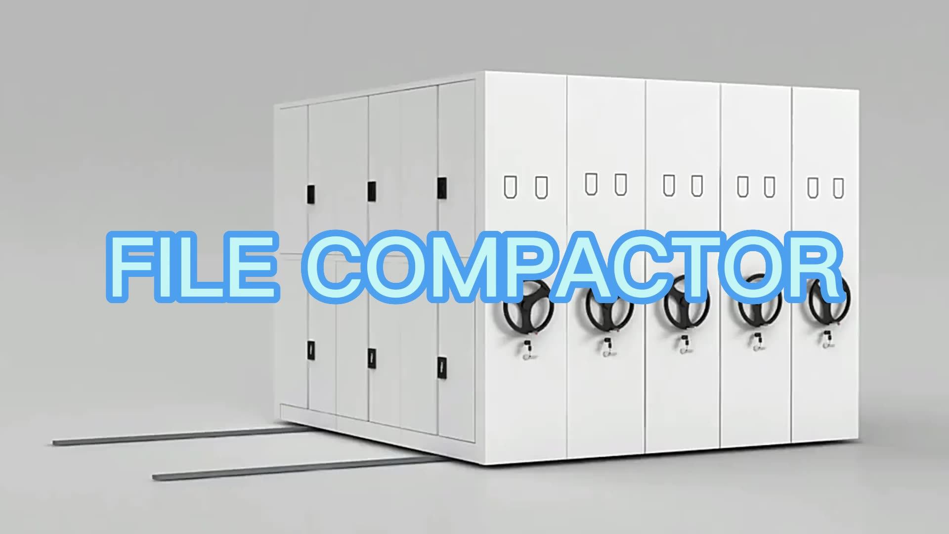 Metal Rack Mass Shelf Library Steel Document Moving Storage Mobile ...