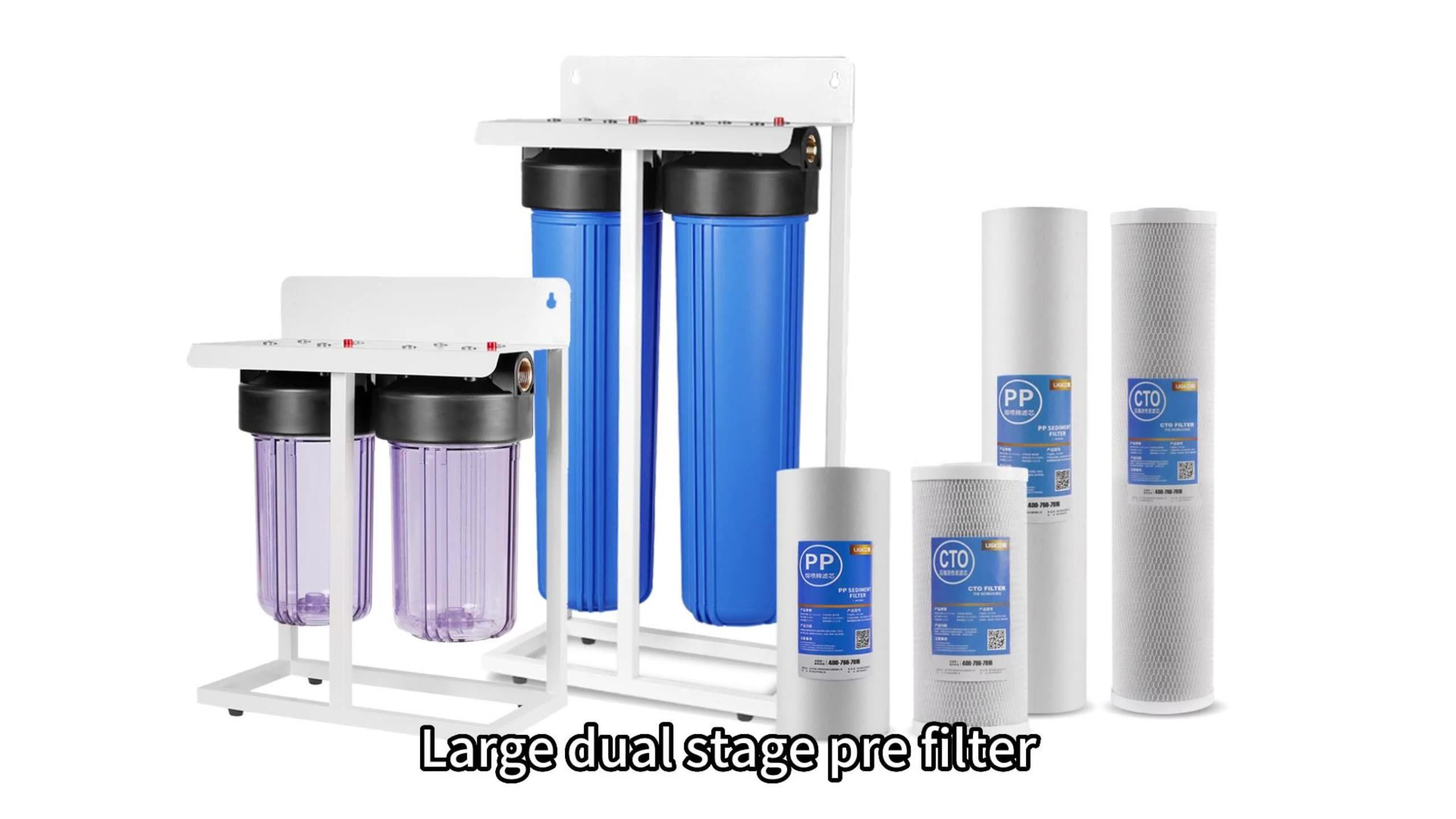 Msq 2 Stage Stand Type Water Purifier System Sediment Active Carbon ...