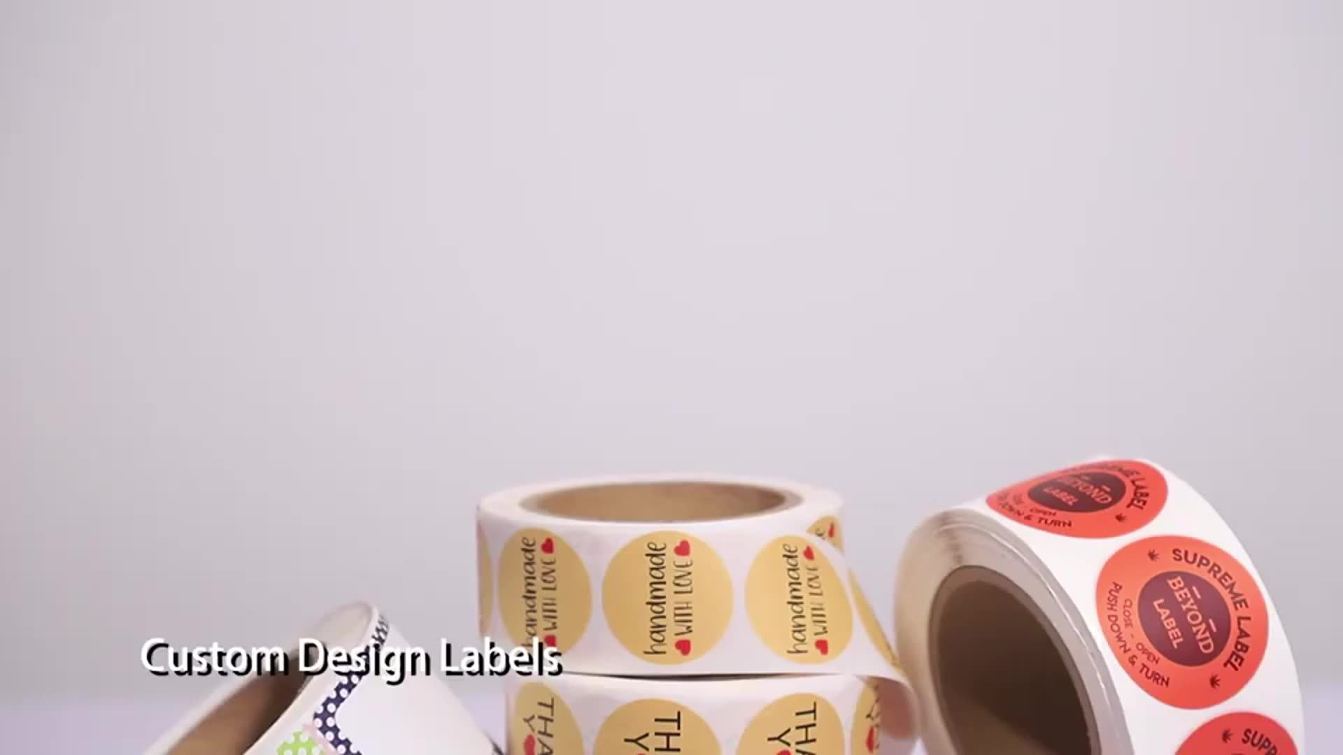 Manufacturers Custom Packaging Logo Sticker Labels Waterproof Vinyl ...