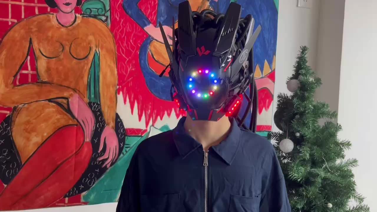 Gothic Punk Helmet Mask For Men Motorcycle Futuristic Techwear Mask ...