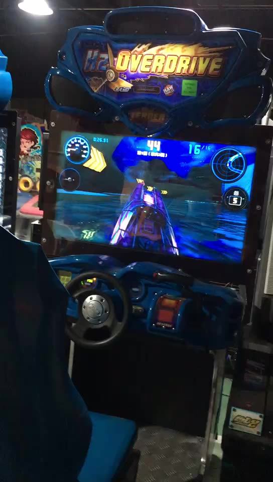New Coin Game H2 Overdrive Driving Race Equipment Water Racing Arcade ...