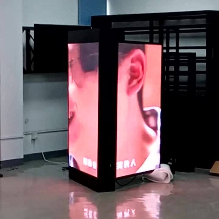 Outdoor Waterproof Led P4 Advertising Light Box Double Sided Lamp-post ...