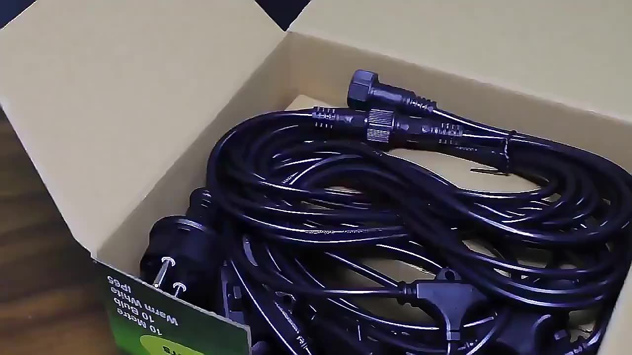 10m 15m 48ft Weatherproof Flexible String Hanging Fixed Sockets Perfect ...