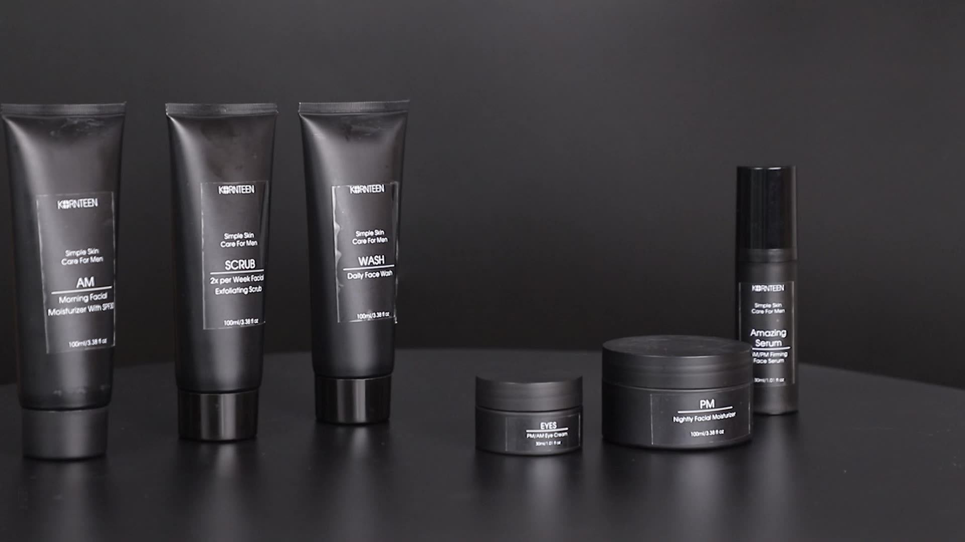 Skin Care Set For Men Oil Control Anti-acne Acid Charcoal Face Wash Spf ...