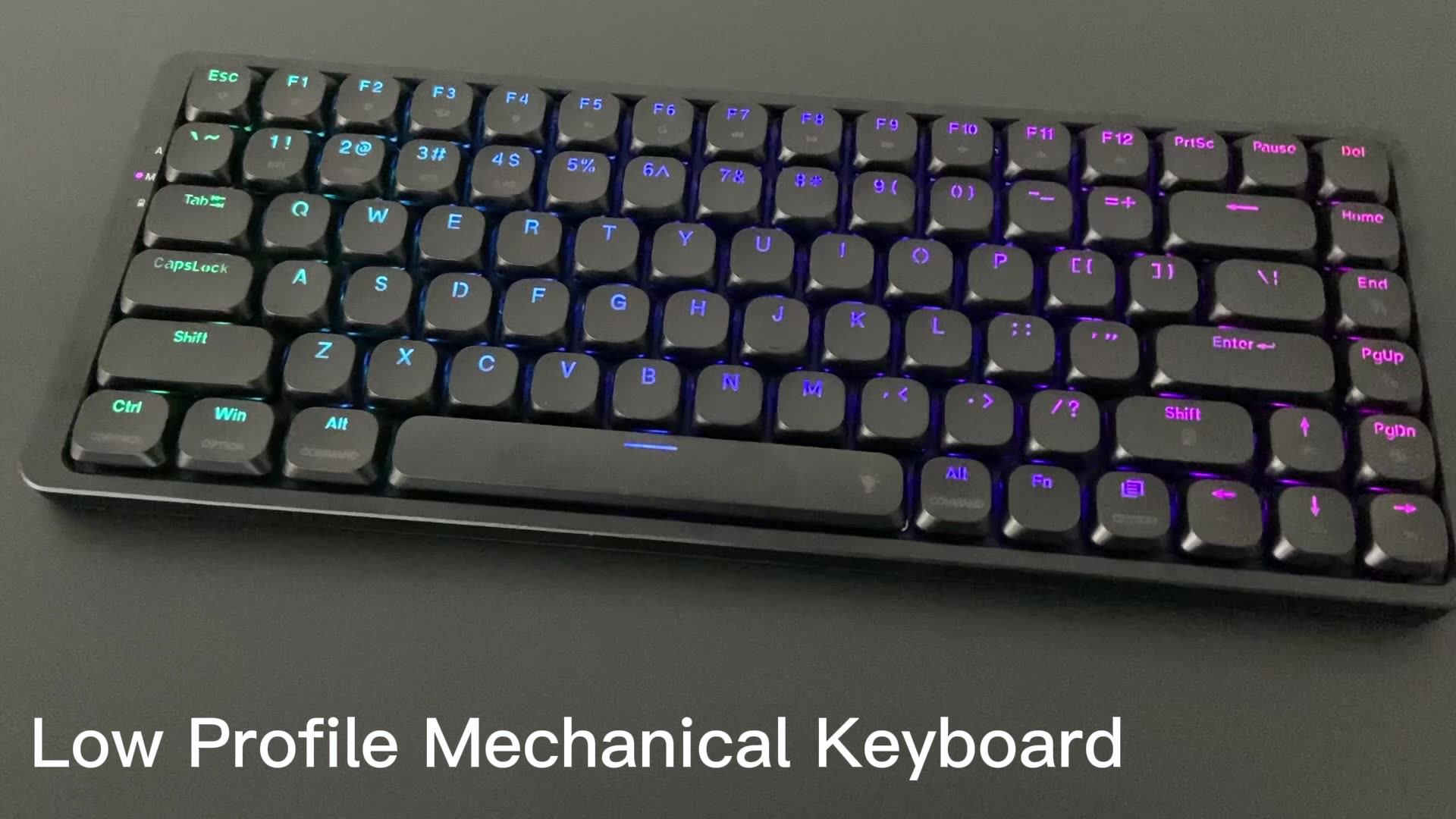 Lower Profile Mechanical Gaming Keyboard 75% Low Profile Wireless ...