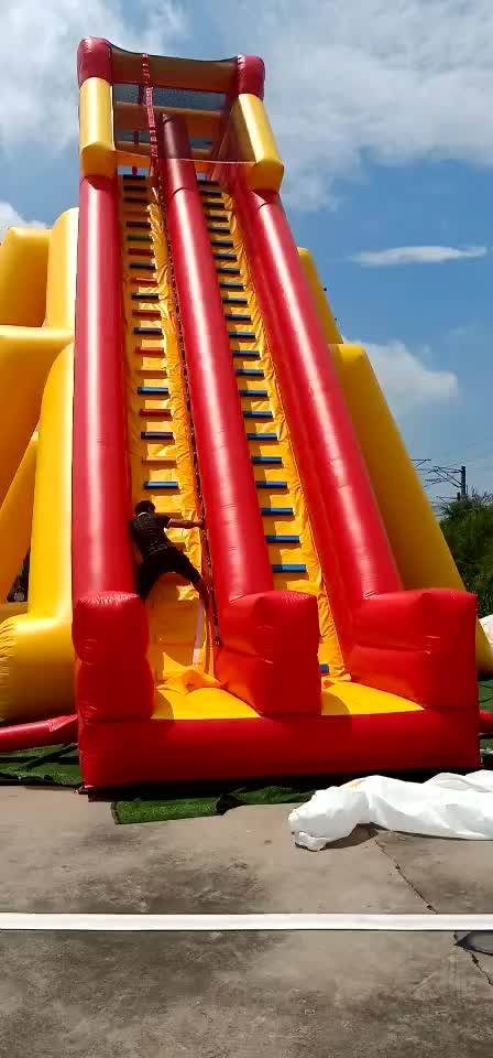 22' Tall Tropical Red Marble Inflatable Water Slide With Blower - Buy ...