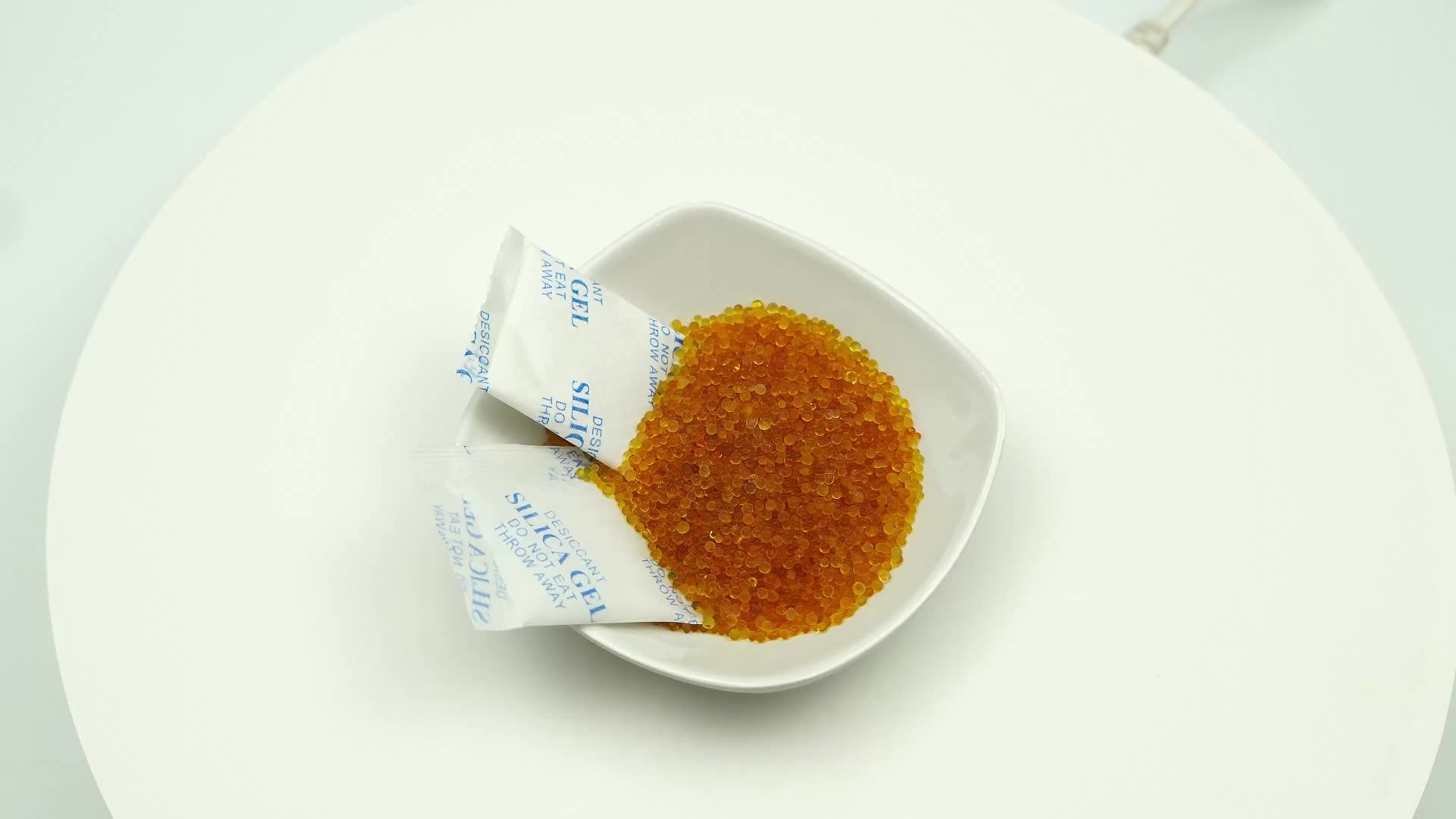 Reusable Silica Gel Packets Food Grade Storage Canister Bead Bag 0.5g ...