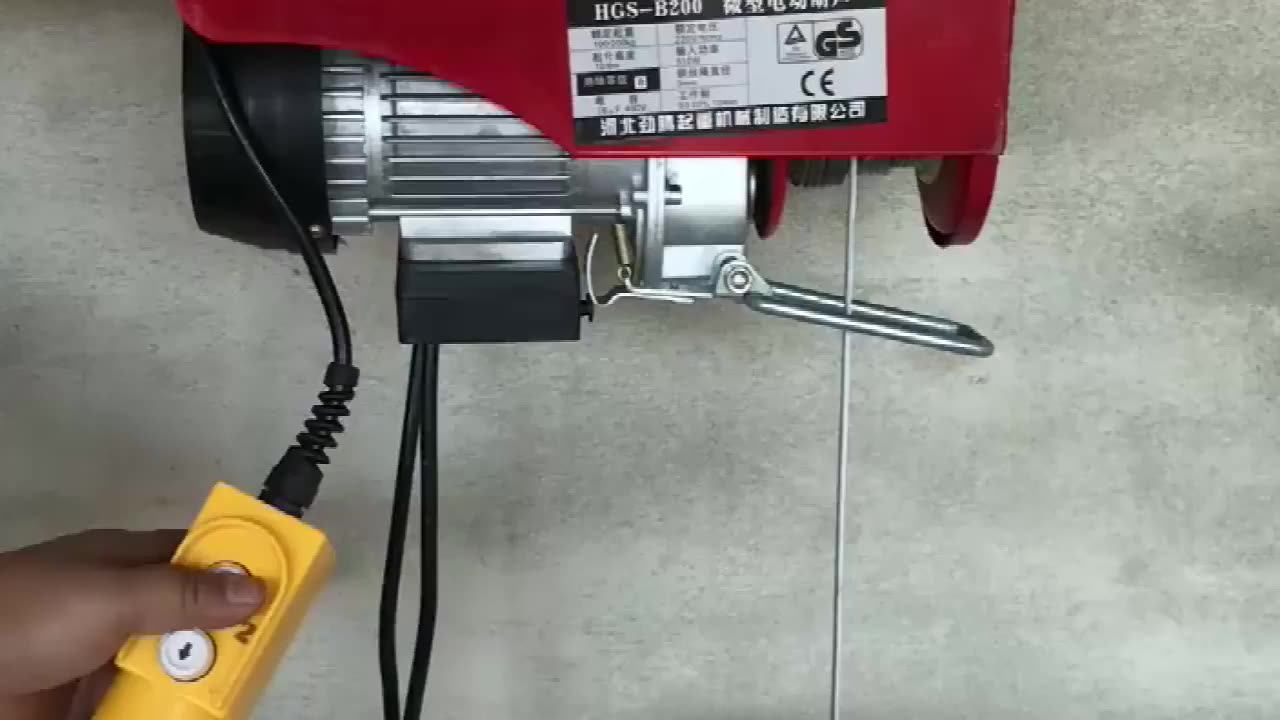 Small Electric Winch 220v Mini Hoist 100kg To 1000kg Pa Miniature ...