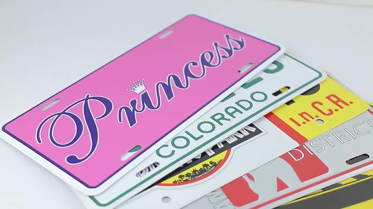 High Quality Car License Plastes Aluminum Car Number Plates Custom ...