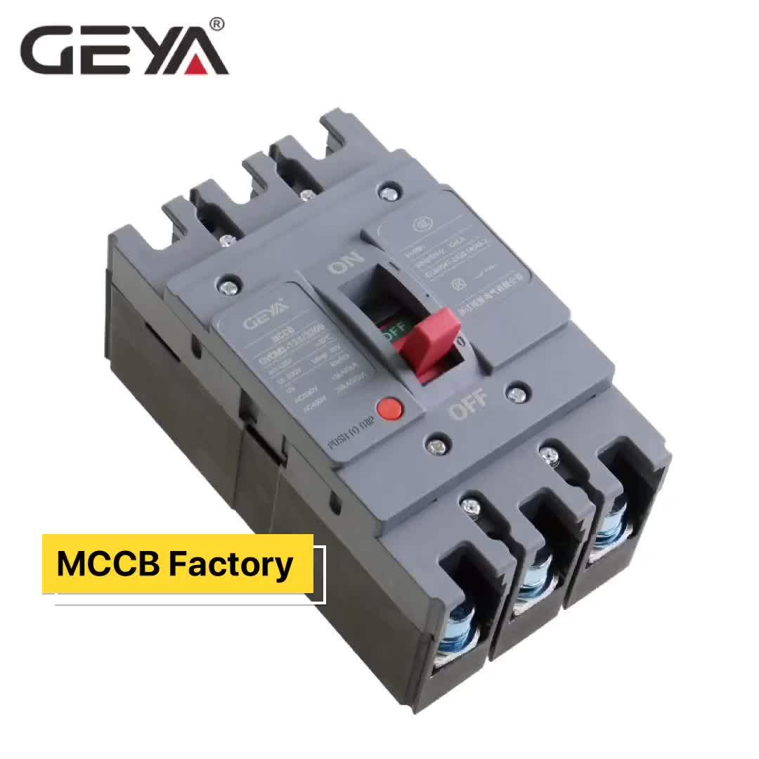 Geya 250a Electronic Adjustable Circuit Breaker Mccb 1000 Amp Lcd ...