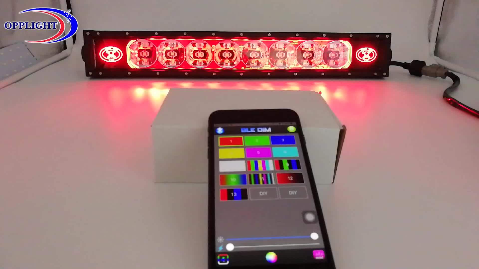 Super Slim Led Light Bar Offroad 4x4 Aluminum Housing 7d Multi Color ...