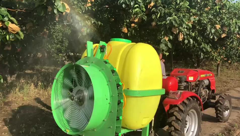500l Tractor Mounted Air Blast Sprayer For Orchard Pesticide High ...