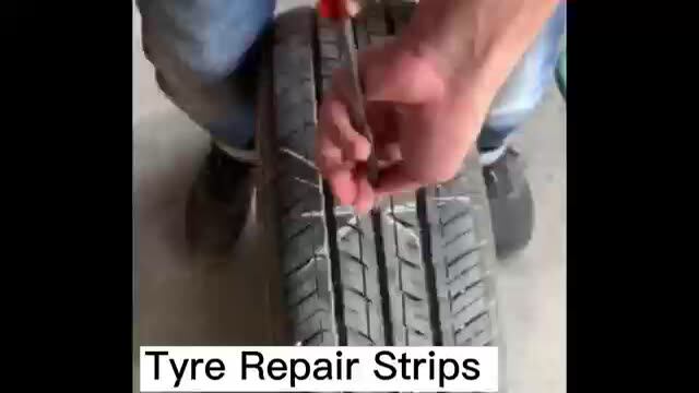 Tire Repair Strings Rubber Strip 60pcs Tire Repair Plugs Self Vulcanizing Tire Repair Kit Bacon ...