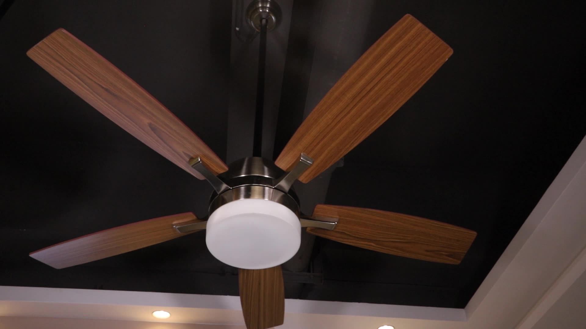 52 Inch Ceiling Fan With Lights And Remote Control,Noiseless Reversible ...