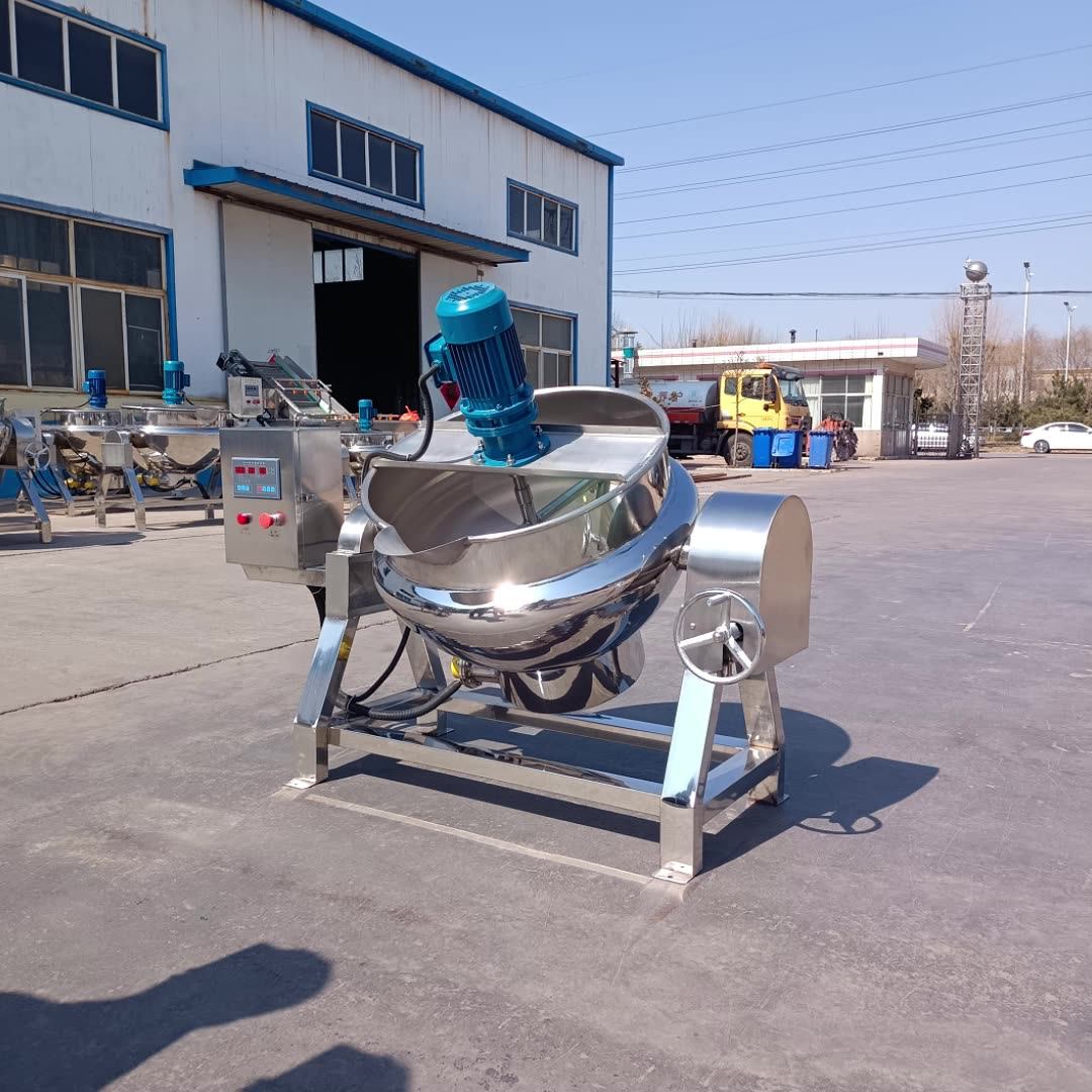 Tiltable Stirring Sandwich 100l Electric Steam Jacket Oil Heating Wax ...