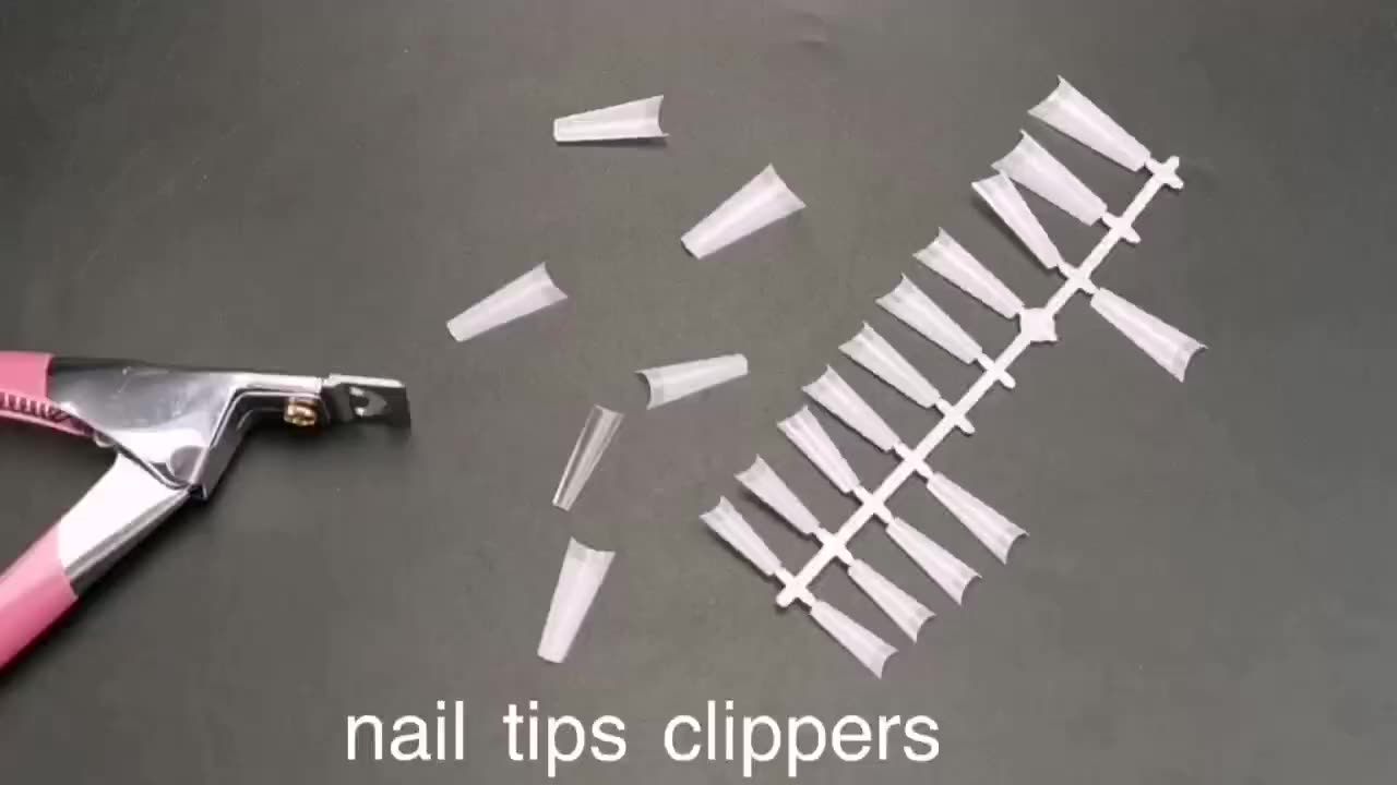 Xtra Long Xxl French Coffin Nail Tips Denim Half Nail Tips Cover C