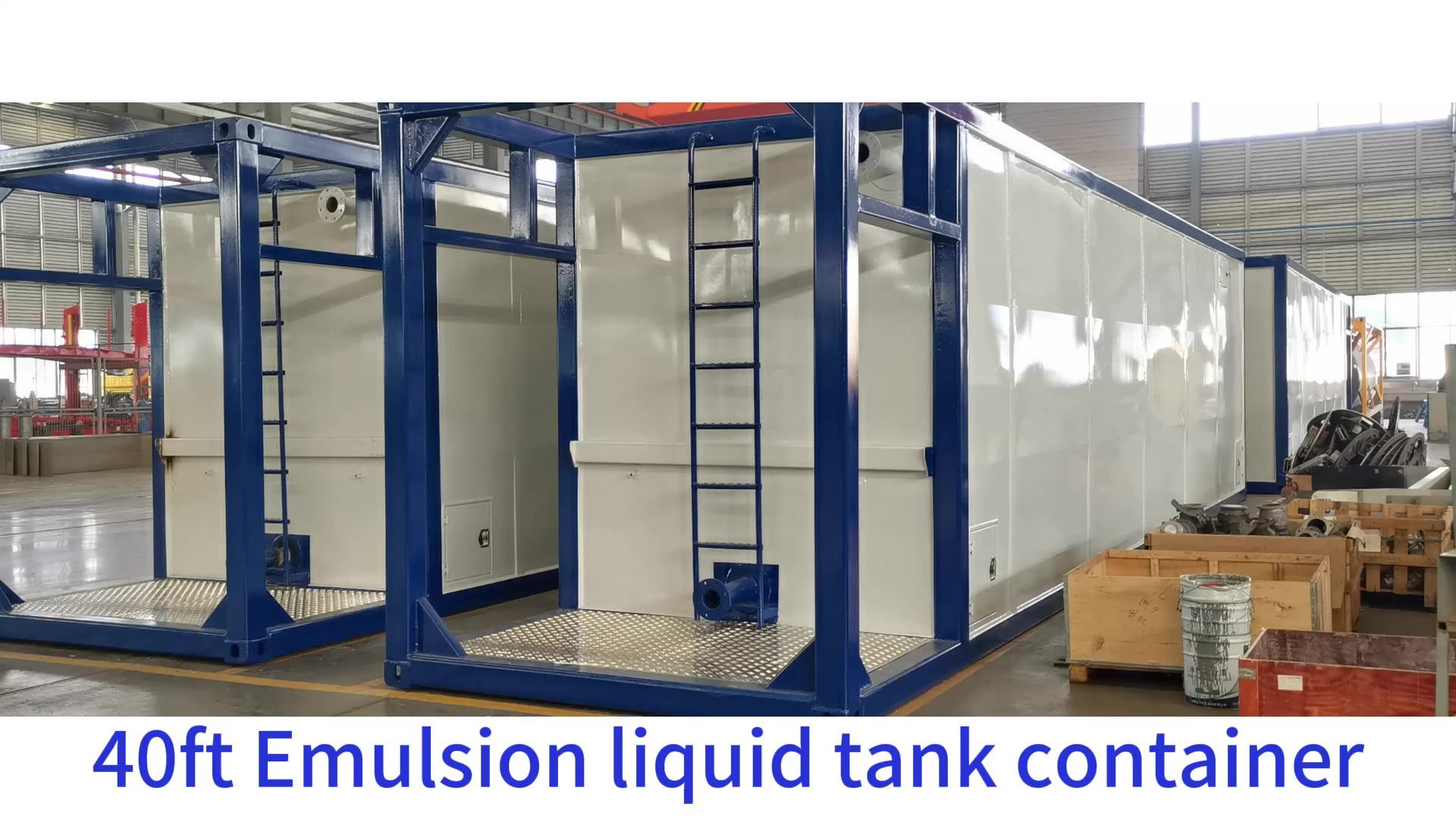 40ft Skin Care Cream Emulsion Tank Container 47500 Liter Portable Tank ...