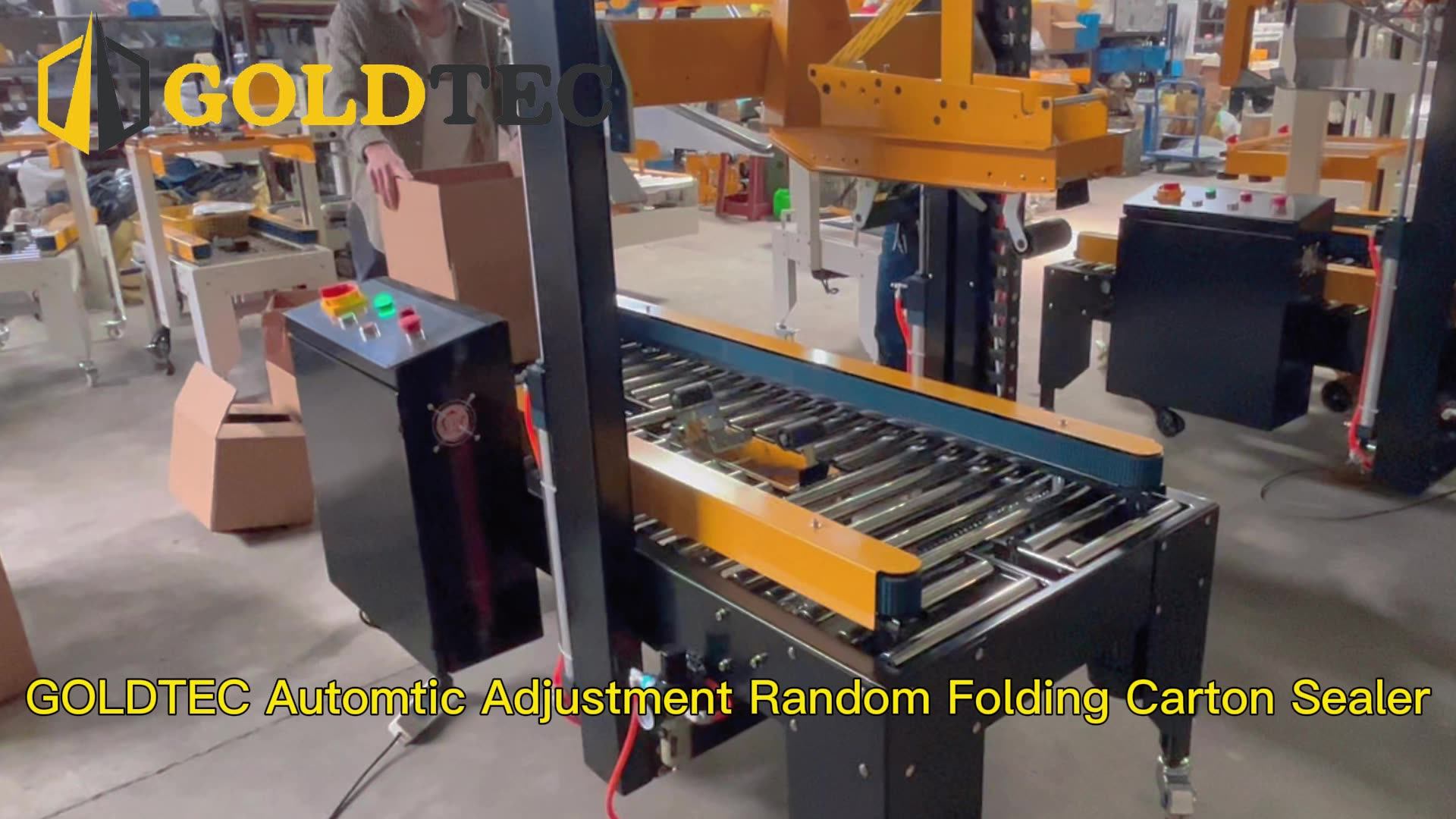 Automatic Adjustable Box Self Flap Folding Sealing Closing Packing ...