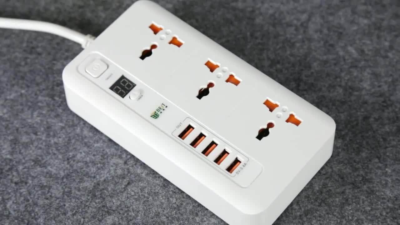 Bst-04 Power Strip Smart Plug Home Electronics Fast Charging Universal ...