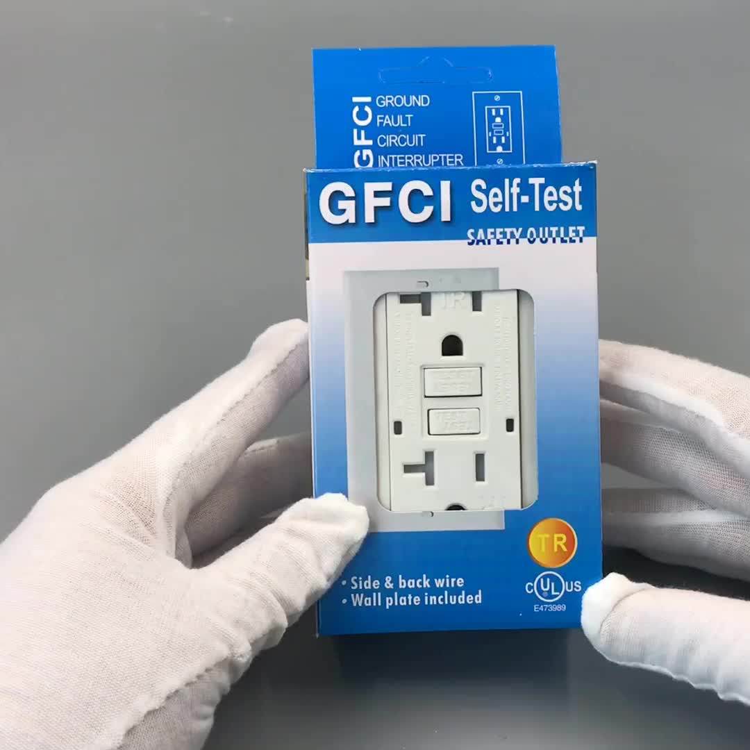 Usa 20a Tamper Resistant Receptacle Gfci For Bathroom - Buy 20a Gfci ...