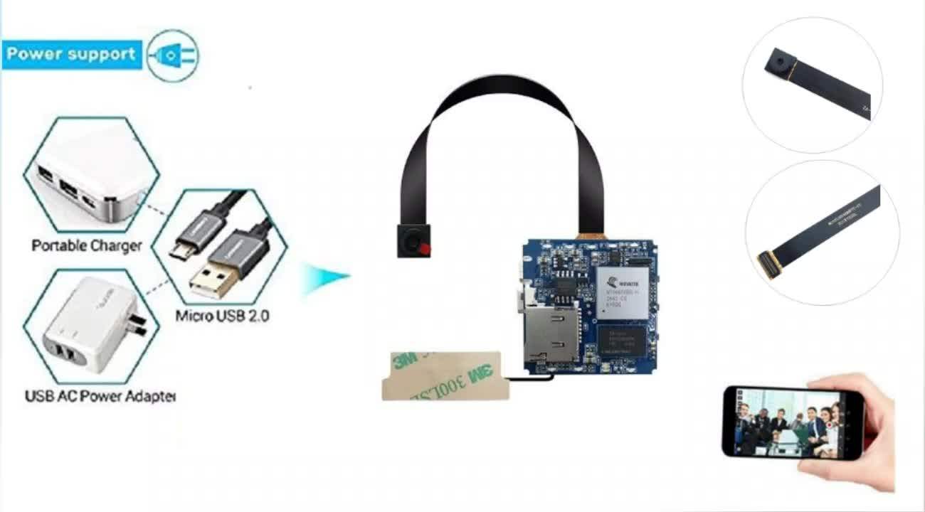 8m Pixel Cmos Remote Control Diy 4k Wifi P2p Mini Camera Module Real ...